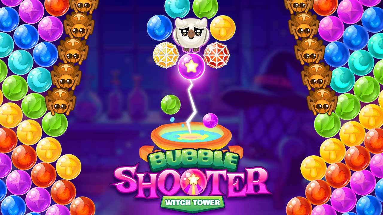 Bubble Shooter Witch Tower 🕹️ Igraj besplatno na Play123