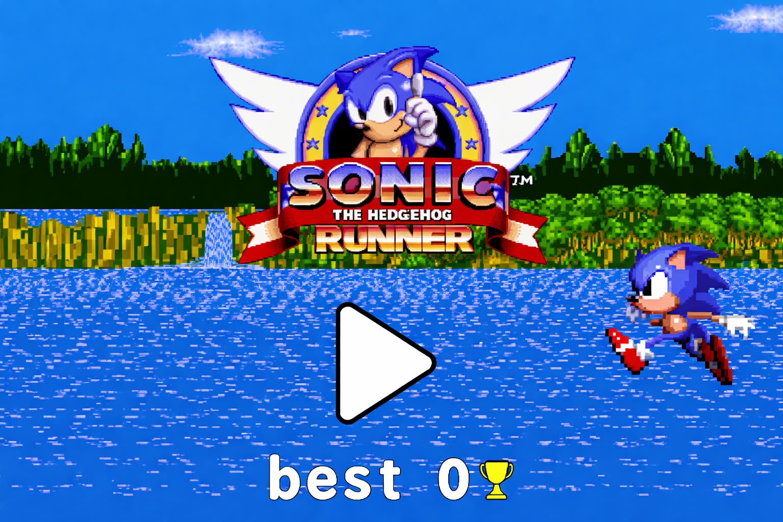Sonic the Hedgehog Runner 🕹️ Igraj besplatno na Play123